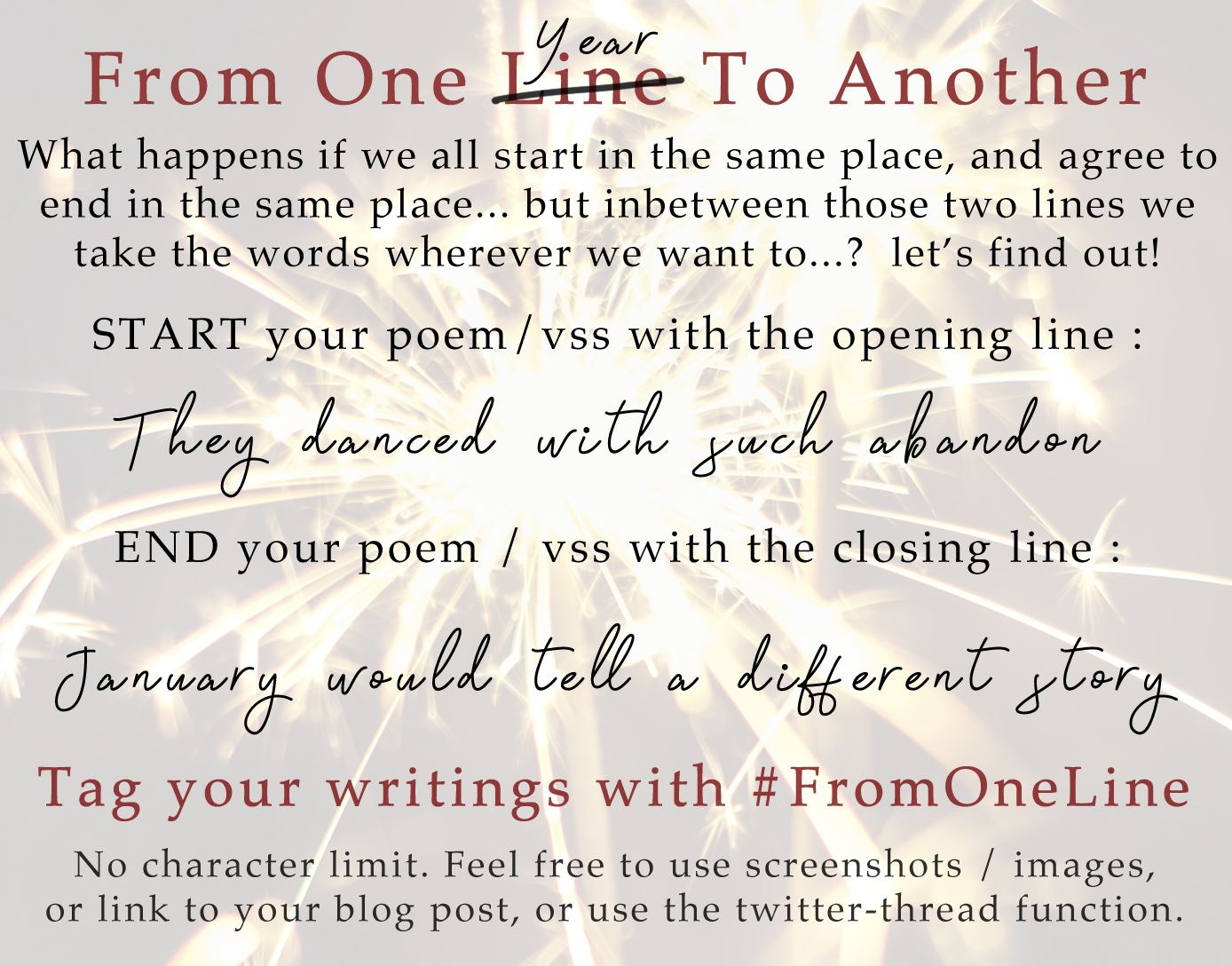 January – Blue Pen Strokes