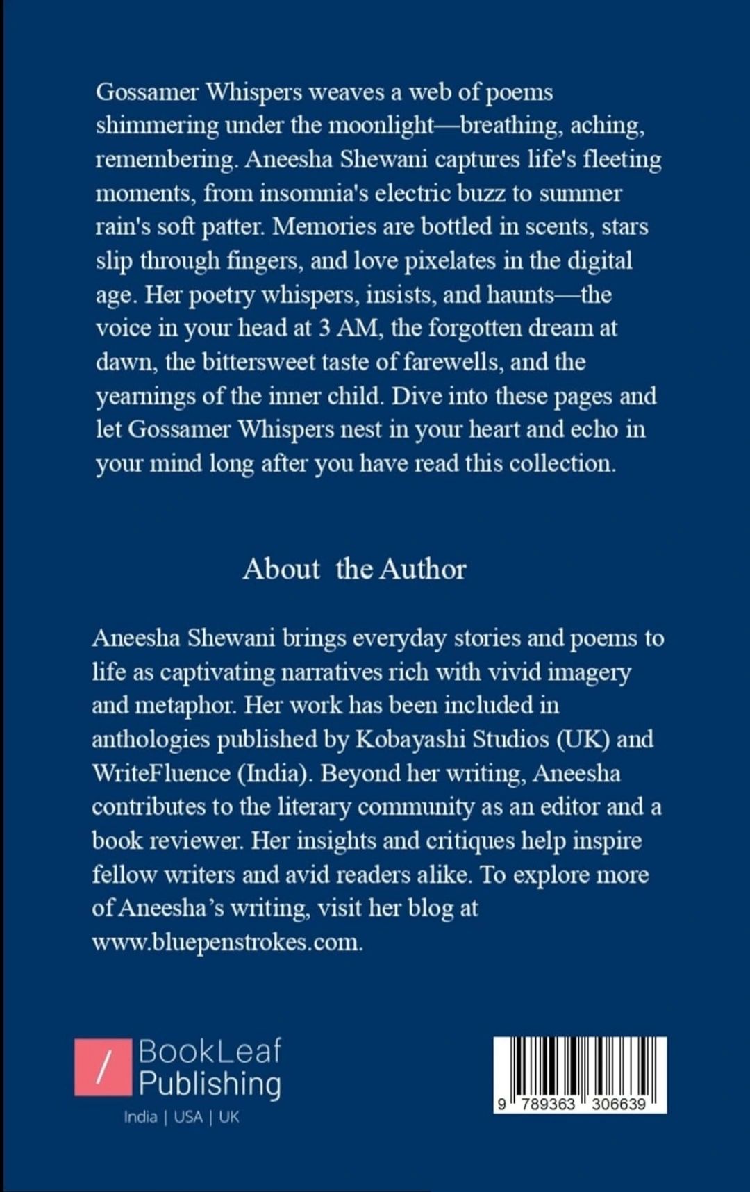Gossamer Whispers – My first solo poetry collection in print – Blue Pen ...